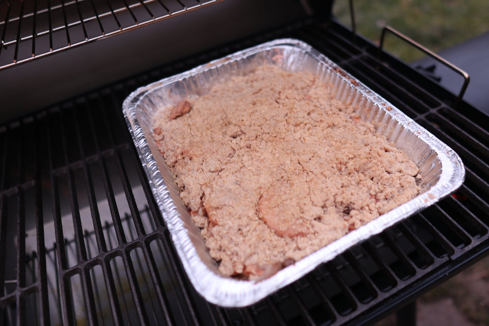 Smoked Apple Crisp on the Smokin' Pro Offset Smoker - Char-Griller