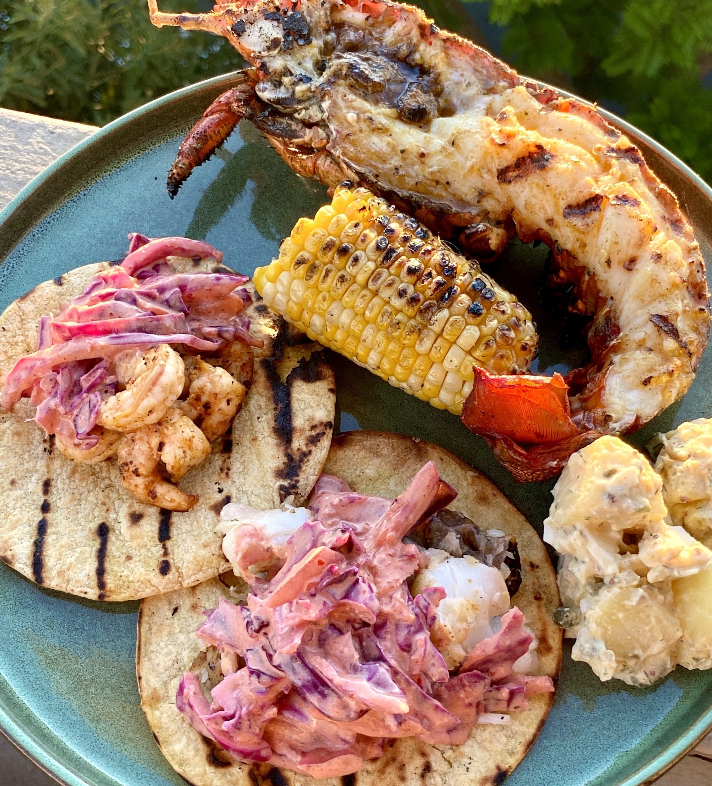 Char-Grilled Lobsters with Cowboy Butter - Char-Griller