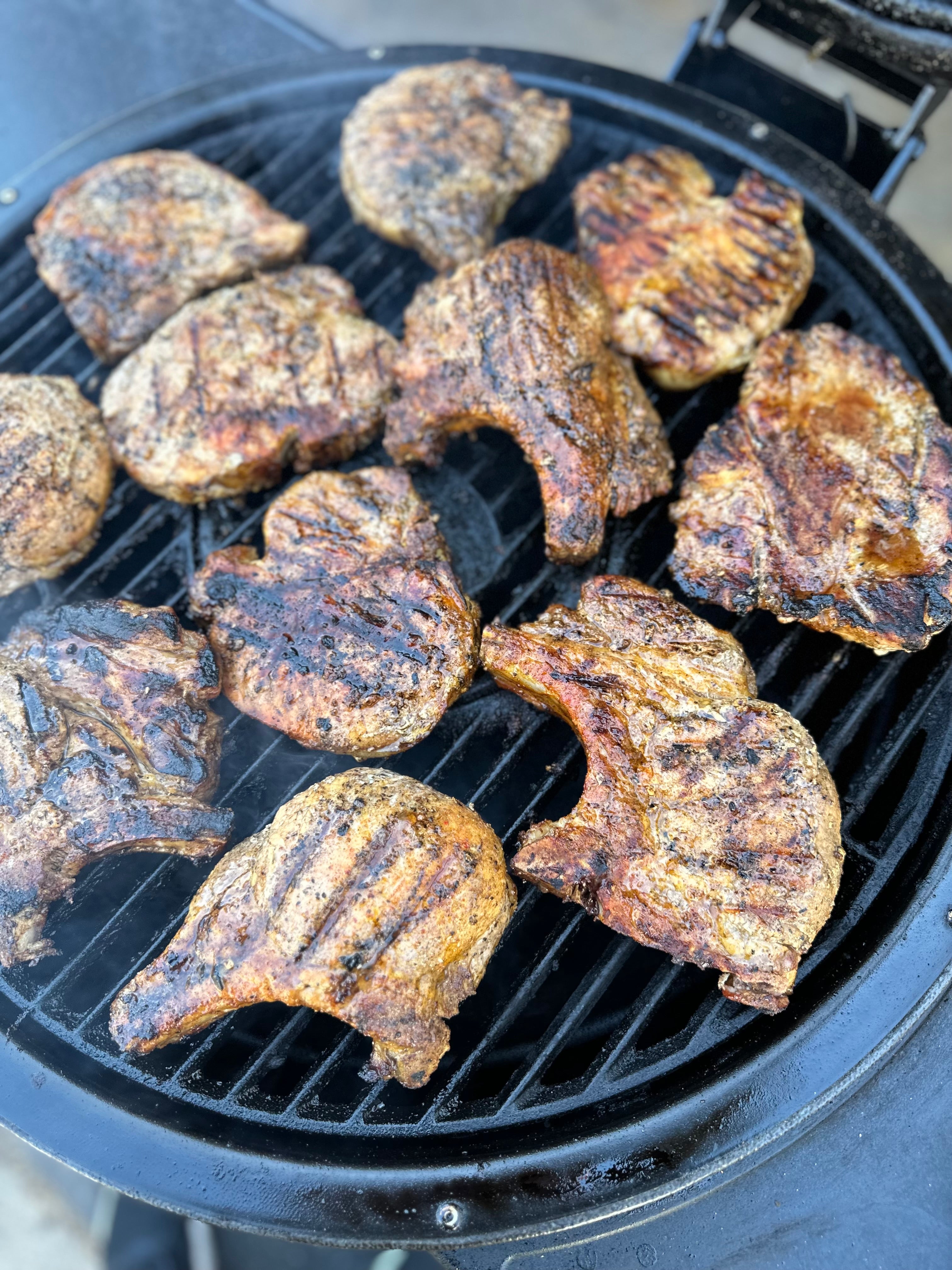 Cherry Coke Marinated Grilled Pork Chops - Char-Griller