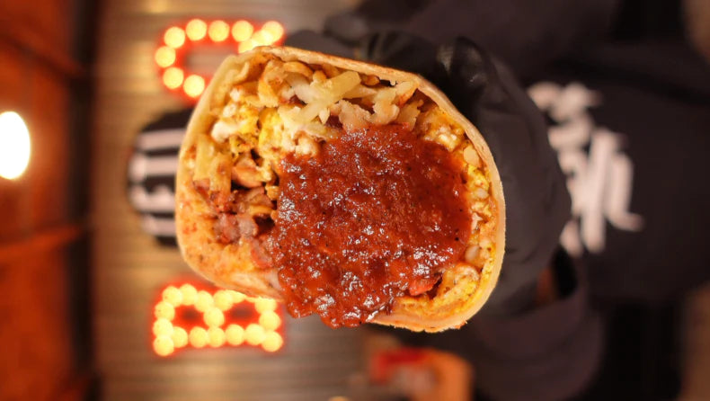 Pork Belly Tocina Breakfast Burrito - Char-Griller