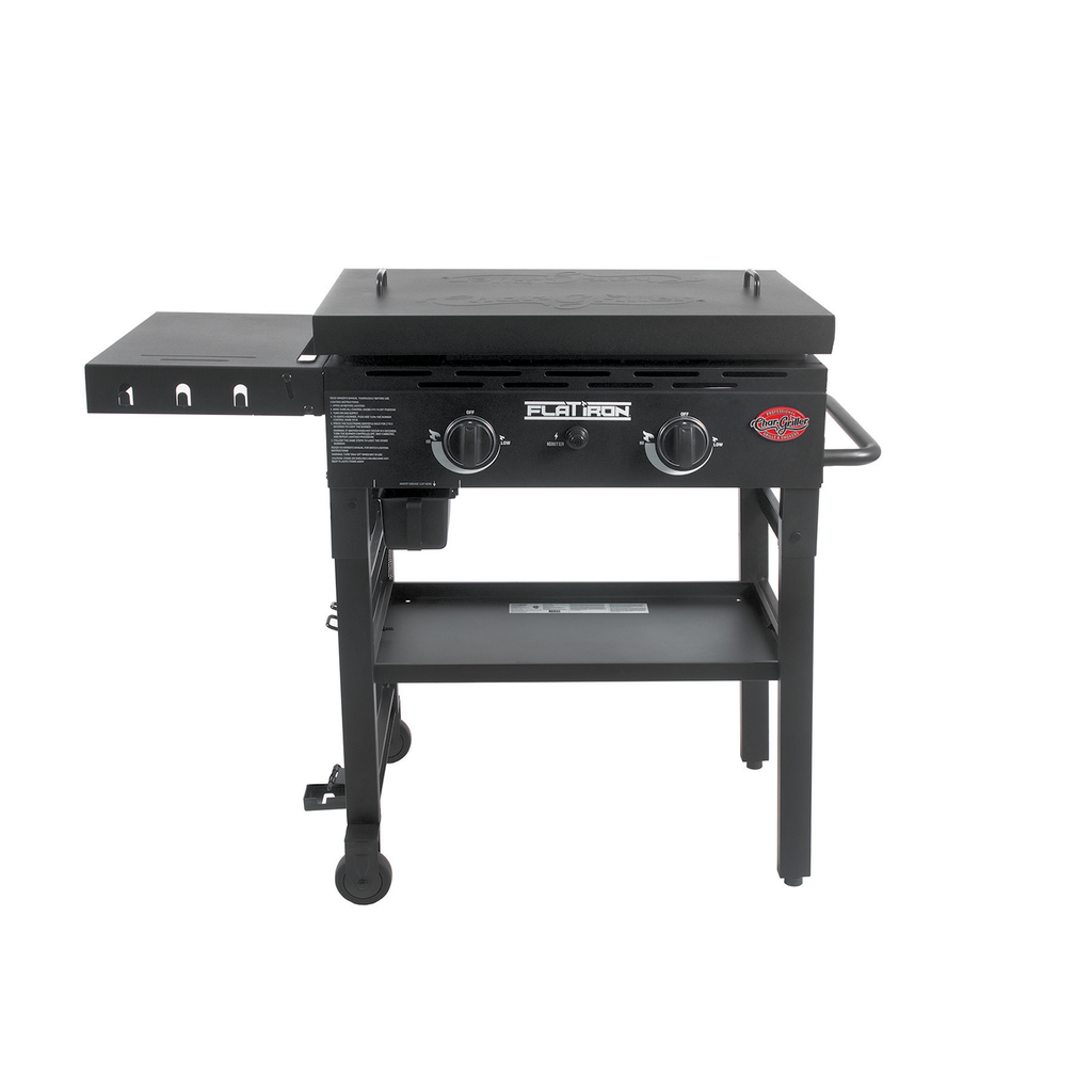 2-Burner Flat Iron® Gas Griddle with Lid - Char-Griller