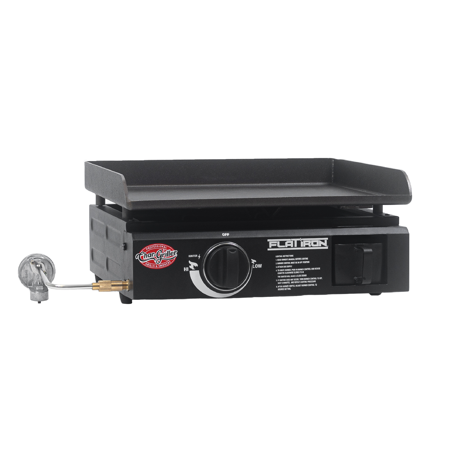 Flat Iron® Portable 17-inch Gas Griddle - Char-Griller