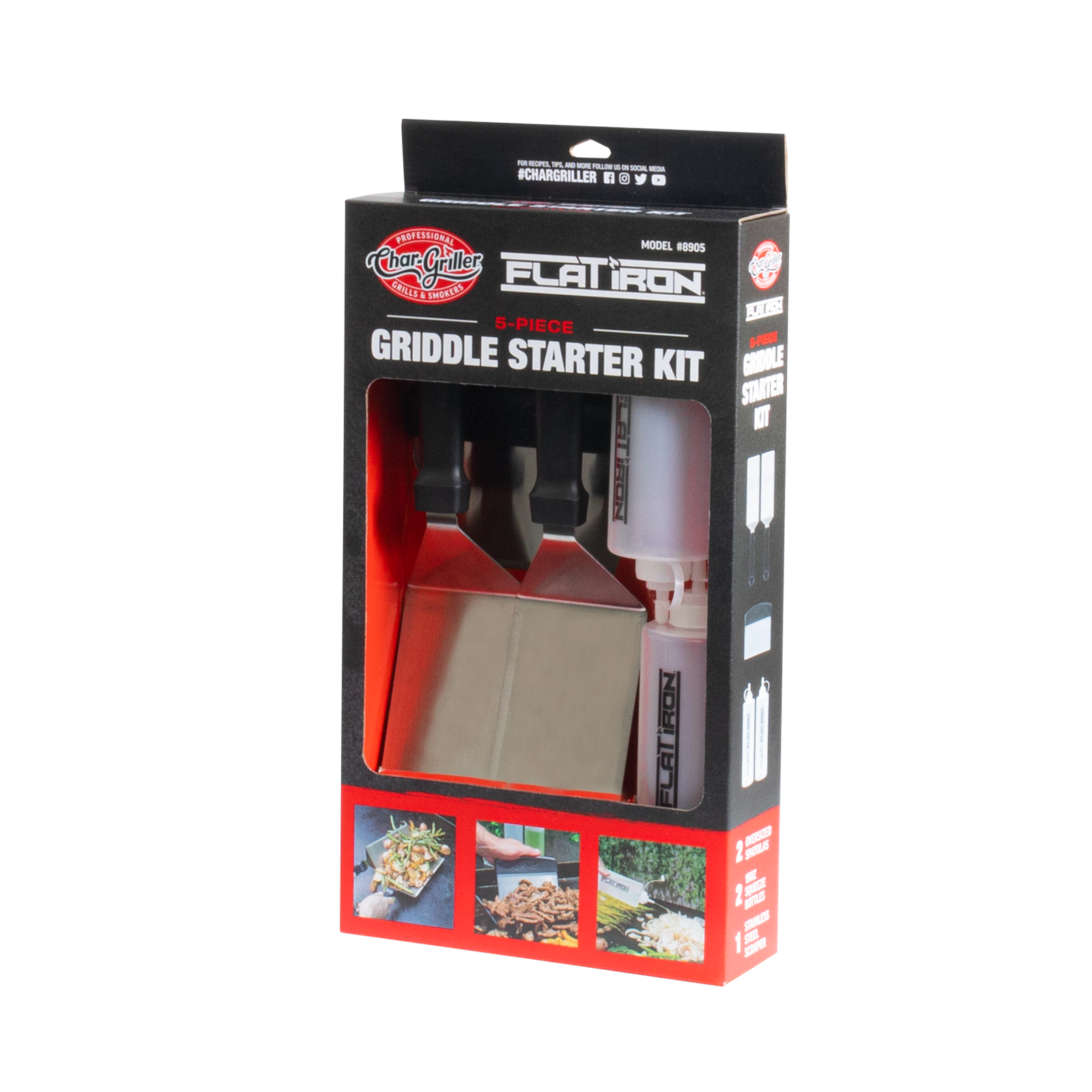 Flat Iron™ Griddle Starter Kit - Char-Griller